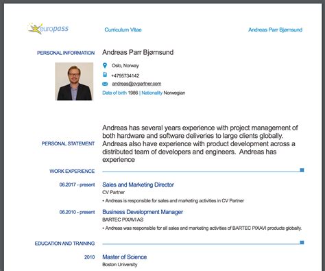 Europass Cv Format Free Download Cv Template Word Cv Vrogue