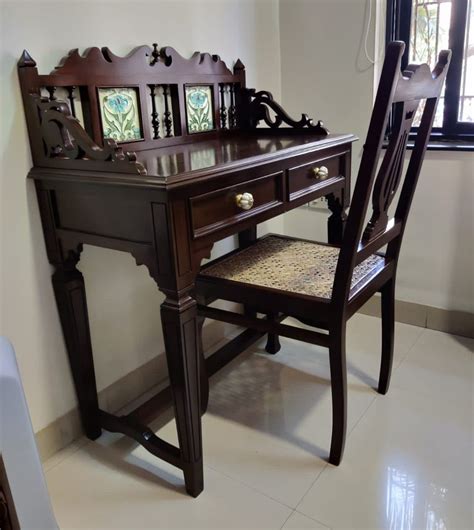 Teak Wood Study Table With Storage At Rs In Mumbai ID