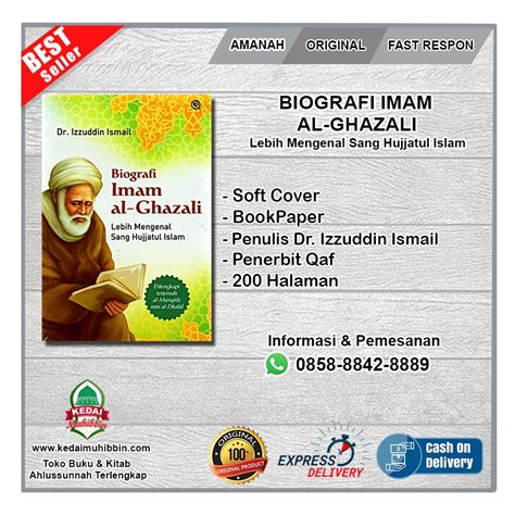 Jual BIOGRAFI IMAM AL GHAZALI Qaf Media Lebih Mengenal Sang Hujjatul Islam Original