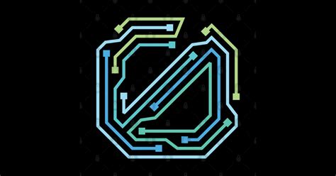 Number Zero Circuit Design Typography Art Sticker Teepublic
