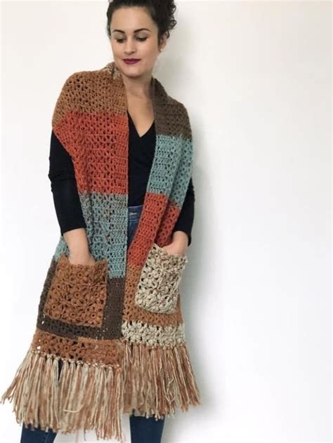 Cachecol bolso em crochê passo a passo gráfico Tøj Batik Damemode