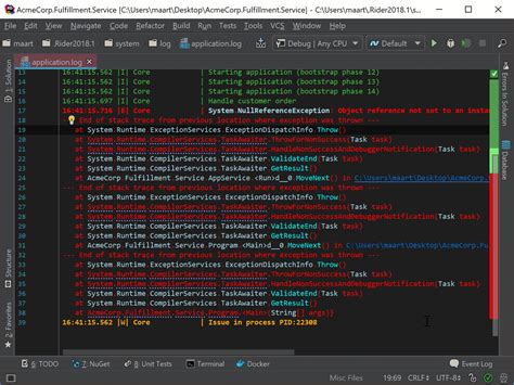 Viewing Filtering And Navigation For Log Files In Rider EAP The NET Tools Blog