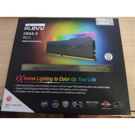 Klevv科賦 16gbx2 32gb Ddr4 3200 Cras X Rgb 終身保固 蝦皮購物