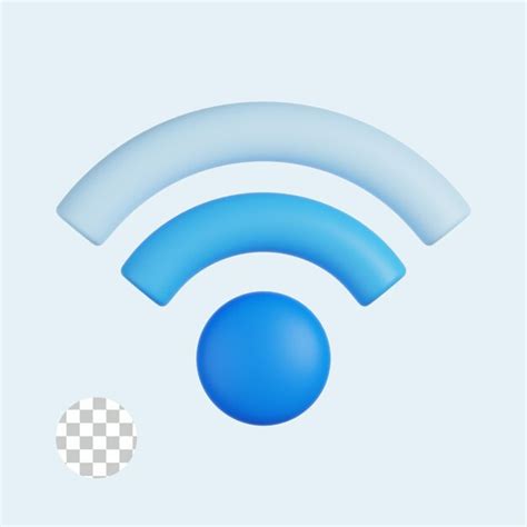 ícone 3d Wi Fi Psd Premium