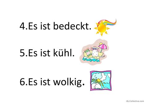 Wetter Und Jahreszeiten Deutsch DAF Powerpoints