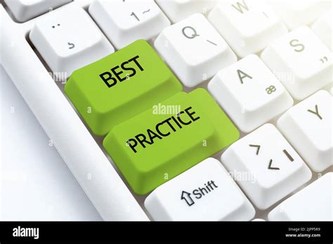 sign displaying best practice business overview method systematic