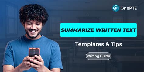 pte summarize written text template and tips 2024
