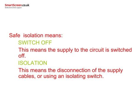 Unit 103 Powerpoint6safeisolation Ppt First Aid Injuries