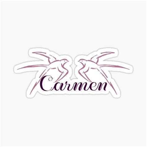 Carmen Sticker By Vintage Sigh Redbubble