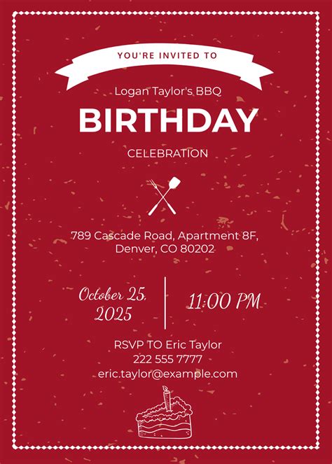Free Bbq Invitation Templates Editable And Printable