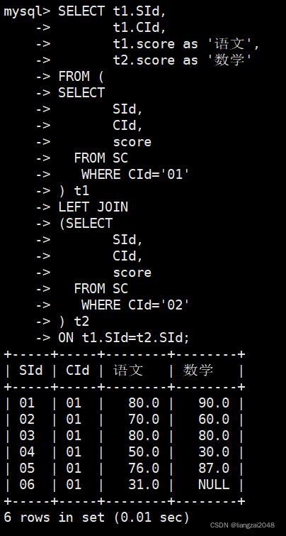 Mysql经典50道练习题及全网最详细解析mysql练习题 Csdn博客