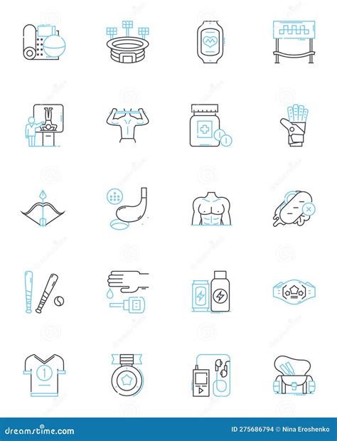 Tenacity Line Icons Collection Resilience Persistence Grit