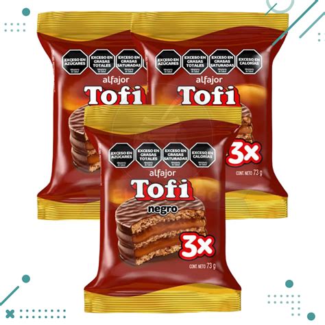 Tofi Alfajor Triple Negro 73gr Pack De 3u 219gr El Gaucho Store