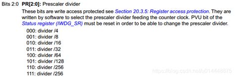 Stm32 Iwdg时间计算方法 Csdn博客
