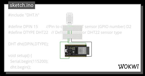 Esp32 DTH22 Wokwi ESP32 STM32 Arduino Simulator