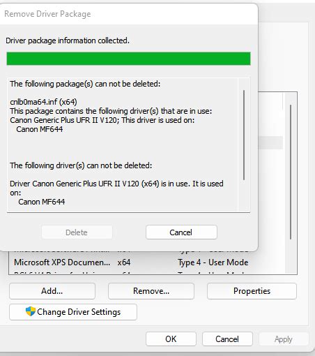 imageclass mf644cdw can t uninstall canon driver canon community