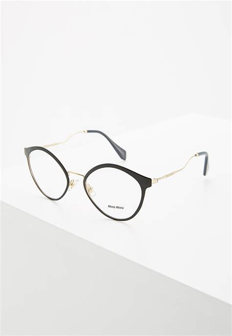 Оправа Miu Miu Mu 52qv 1ab1o1 цвет черный Mi007dwzie50 — купить в интернет магазине Lamoda