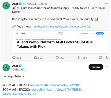 Web3 Ai Platform Agii Just Locked 500 Million Of Its Native Tokens