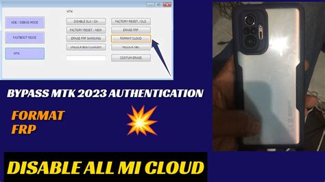 Mtk Auth Bypass Tool 2023 V1 Xiaomi Samsung Huawei Mtk Qualcomm Mi Unlock Tool Youtube