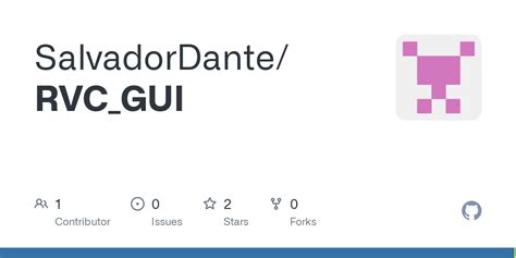 GitHub SalvadorDante RVC GUI