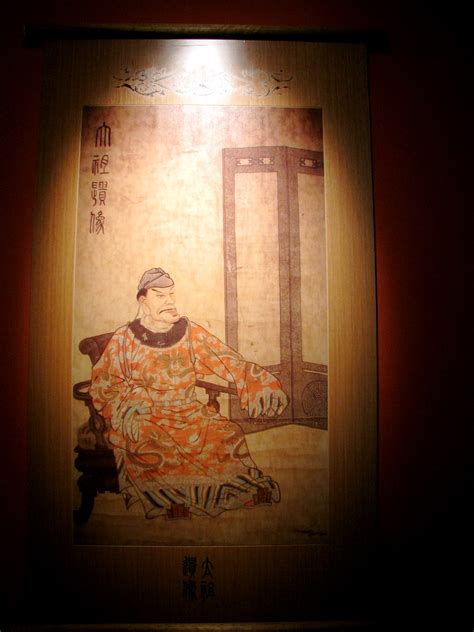 Img1022 這是朱元章的肖像，頗醜的，但也有皇者之相。據說，從前因很多畫師因把他畫得太像或太不像而惹來殺生之禍 Flickr