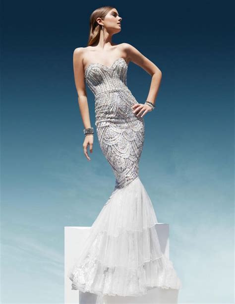 Terani Couture 1611gl0461a Beaded Sweetheart Mermaid Dress Terani