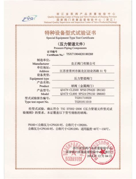 企业荣誉 良正阀门有限公司