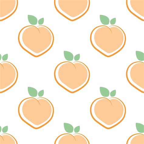 Premium Vector Peach Pattern