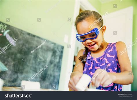 Girl Doing Science Experiment Home Stock Photo Shutterstock