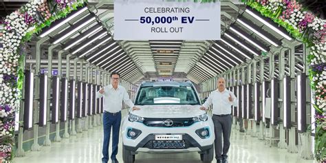 Tata Achieves 50000 Ev Production Milestone In India