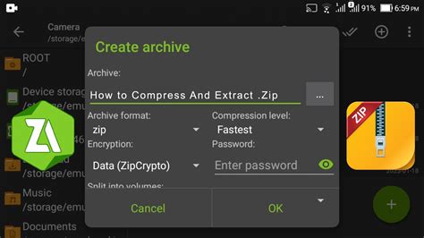 How To Compress And Extract Zip File In Android Phone YouTube
