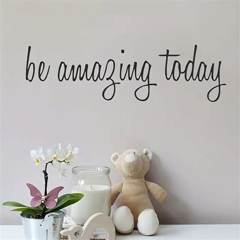 Quotes Wall Sticker Words Design Vinyl Decal Amazing Today Temu