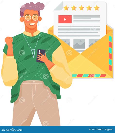 женский символ со смартфоном отправка электронной почты через интернет