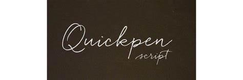 Quickpen Free Fonts Download