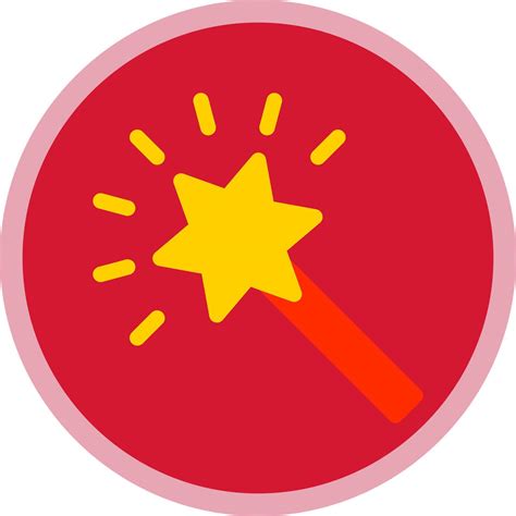 Magic Stick Vector Icon Design 20161773 Vector Art At Vecteezy