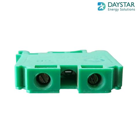 32 Amp 6 Mm² Polymide Terminal Block Green Fts 6pc