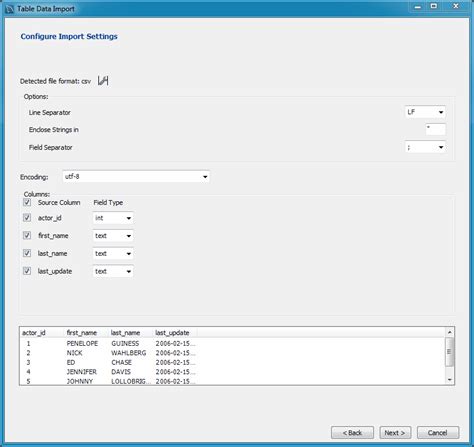 MySQL Workbench Table Data Import And Export Procedure Jaspersoft