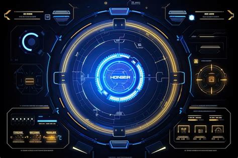 Premium Photo Futuristic Virtual Graphic Touch User Interface Hud For Web Site Mobile