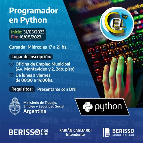💻 Curso De Programador En Python Municipio De Berisso Facebook