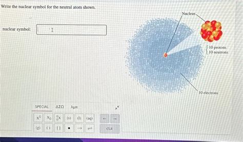 Solved Write The Nuclear Symbol For The Neutral Atom Shown Chegg Com