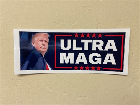 Ultra Maga Bumper Sticker Patriot Powered Products