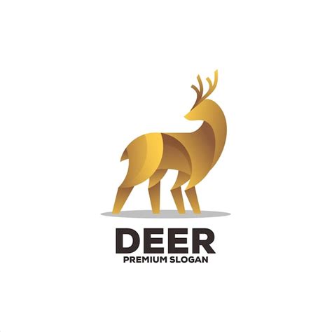 Free Vector Deer Gradient Logo Design Logo Illustration
