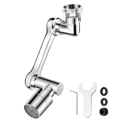 Universal Rotating Faucet Extender 1080° Large Angle Rotating Robotic Arm Water Nozzle Faucet