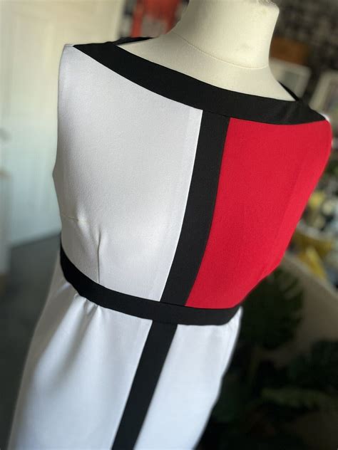 1966 Vintage Vogue Sewing Pattern B31 5 38 Mondrian Dress 1667 By