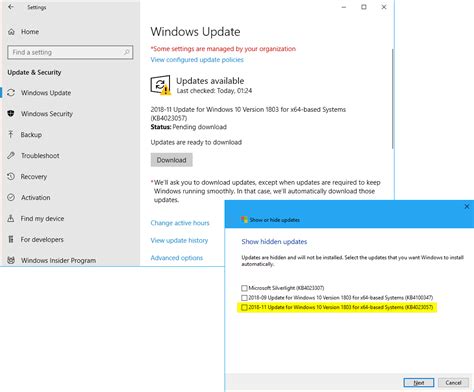 Hide Or Show Windows Updates In Windows 10 Page 20 Tutorials