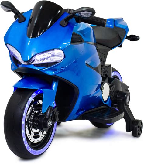 Детский электромотоцикл Ducati Blue (12V, EVA, ручка газа) - FT-1628-SP ...