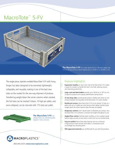 Macrobin® 32 And 34 Series Macro Plastics Inc Pdf Catalogs