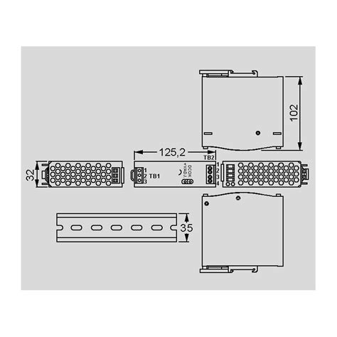 SDR-75-24 Mean Well DIN rail switching power supplies, 75W - elpro
