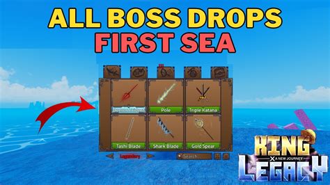 King Legacy All Boss Drops First Sea 1st Sea YouTube