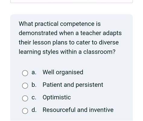What Practical Competence Is Demonstrated Studyx